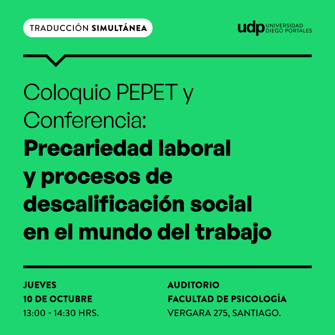 Coloquio PEPET y Conferencia “Precariedad laboral y procesos de ...